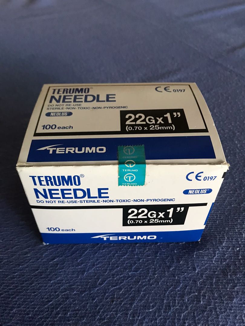 BRAND NEW & SEALED TERUMO G22 Needle, Health & Nutrition, Medical ...