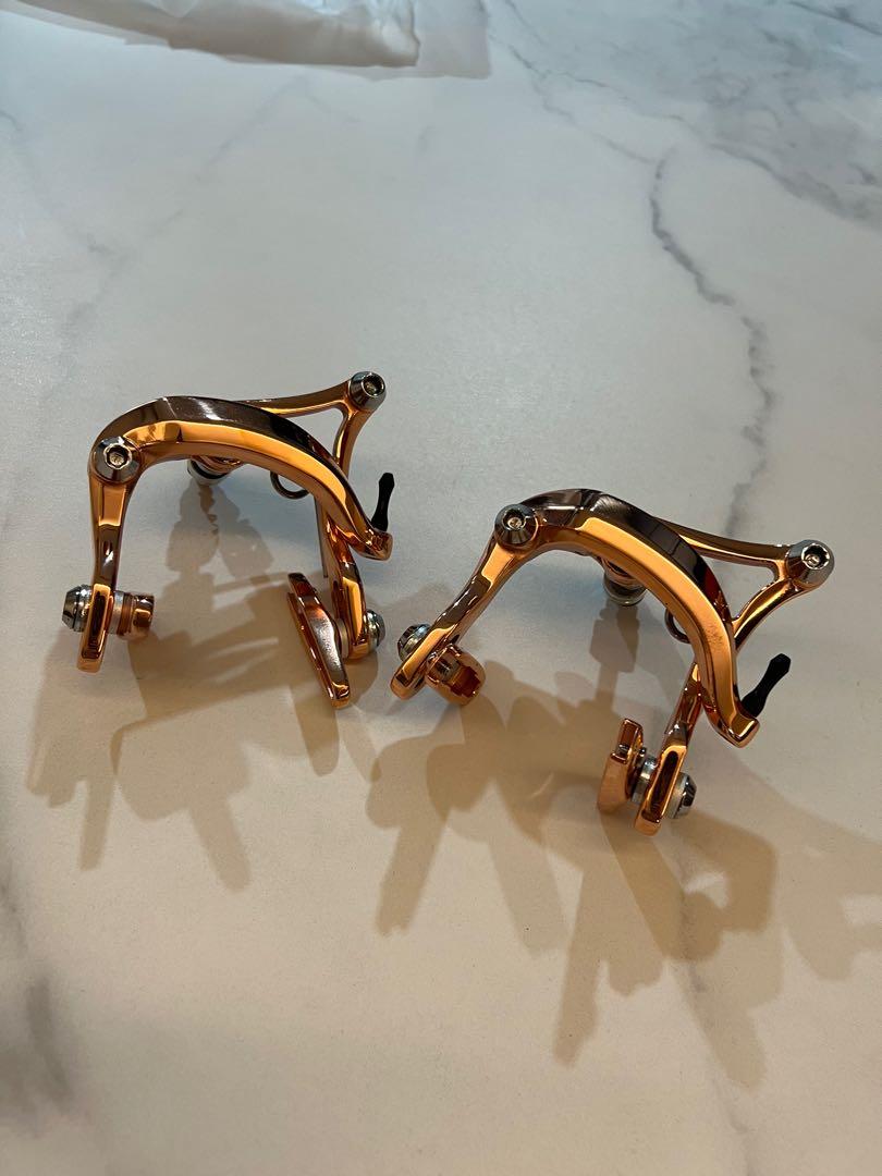 Brompton brake caliper chrome rose gold, Sports Equipment, Bicycles ...