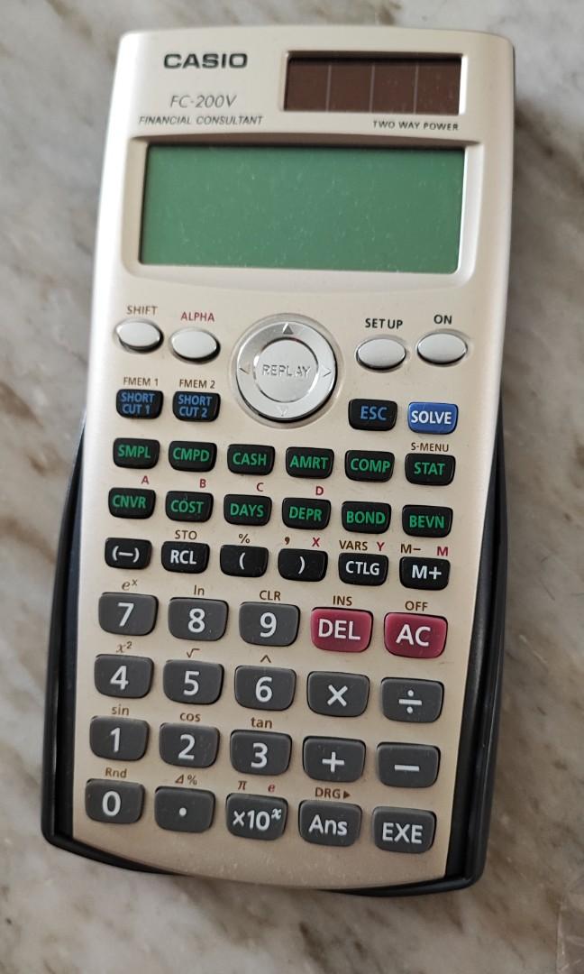 Casio Financial Calculator FC-200V, Everything Else on Carousell