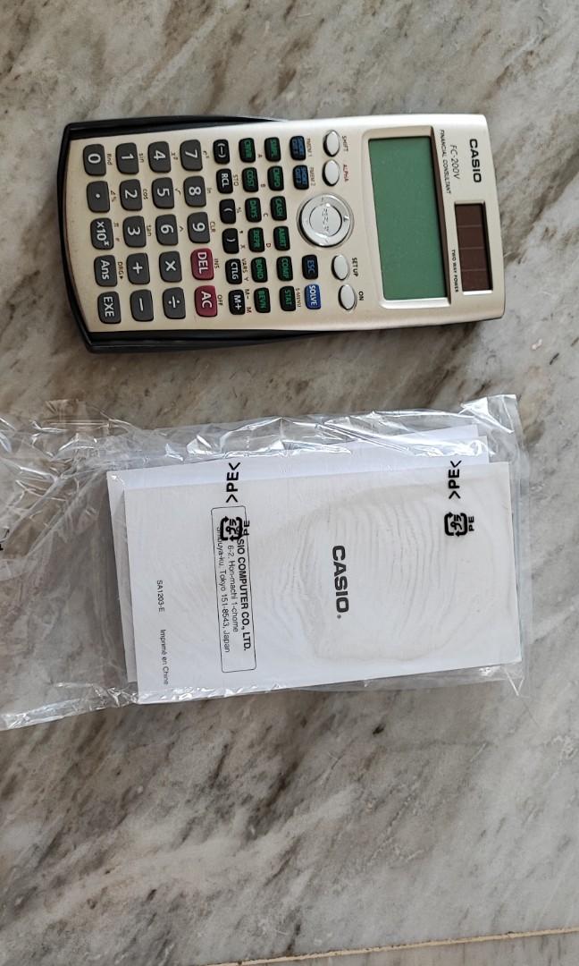 Casio Financial Calculator FC-200V, Everything Else on Carousell