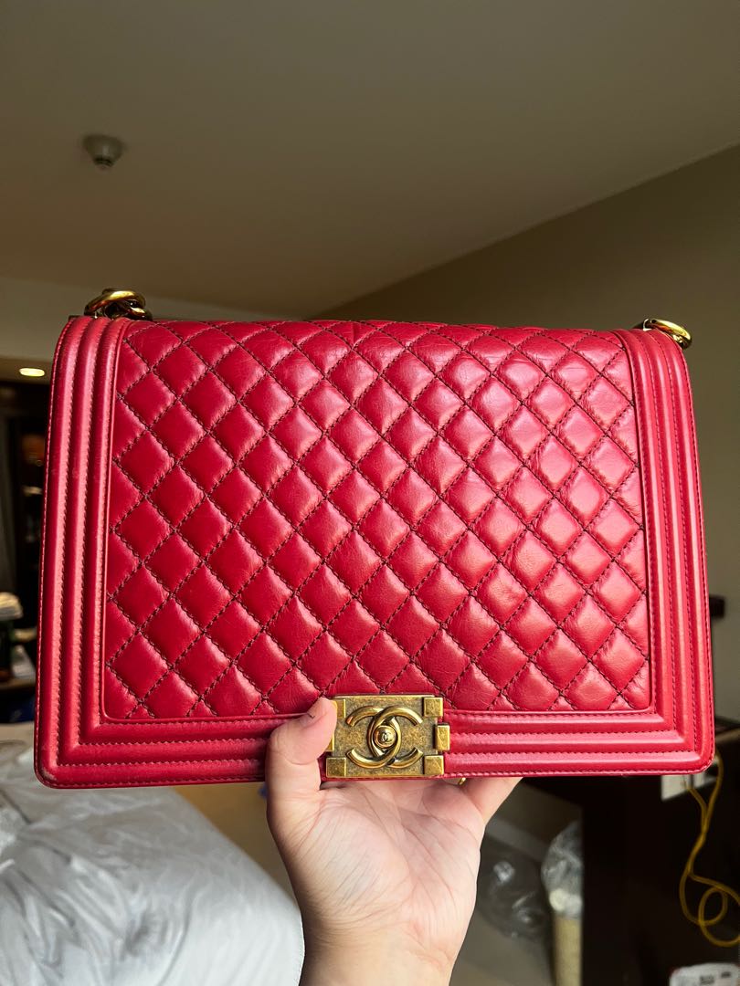 Chanel Large Boy, Luxury, Bags & Wallets on Carousell