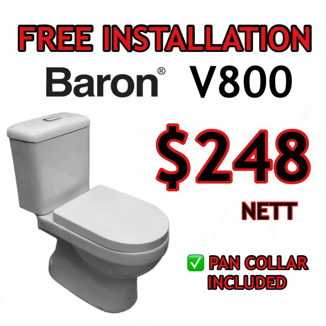 Free installation CHEAPEST Baron V800 Toilet Bowl FREE INSTALLATION ...