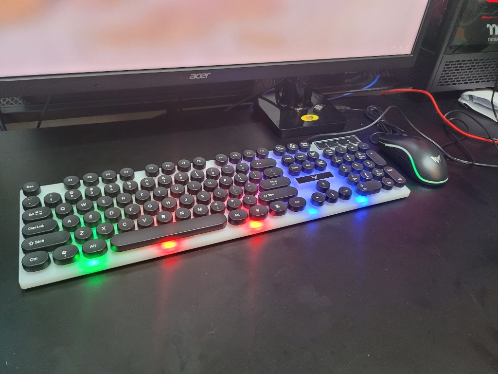 Crown Kratos spectrum keyboard and mouse combo, Computers & Tech, Parts ...