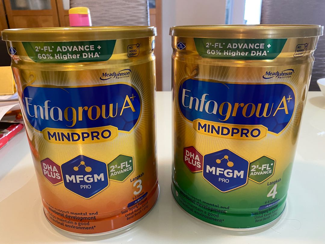 Enfagrow Step 3 & Step 4 A+ Mindpro DHA MFGM Baby 1.65kg Milk Powder ...