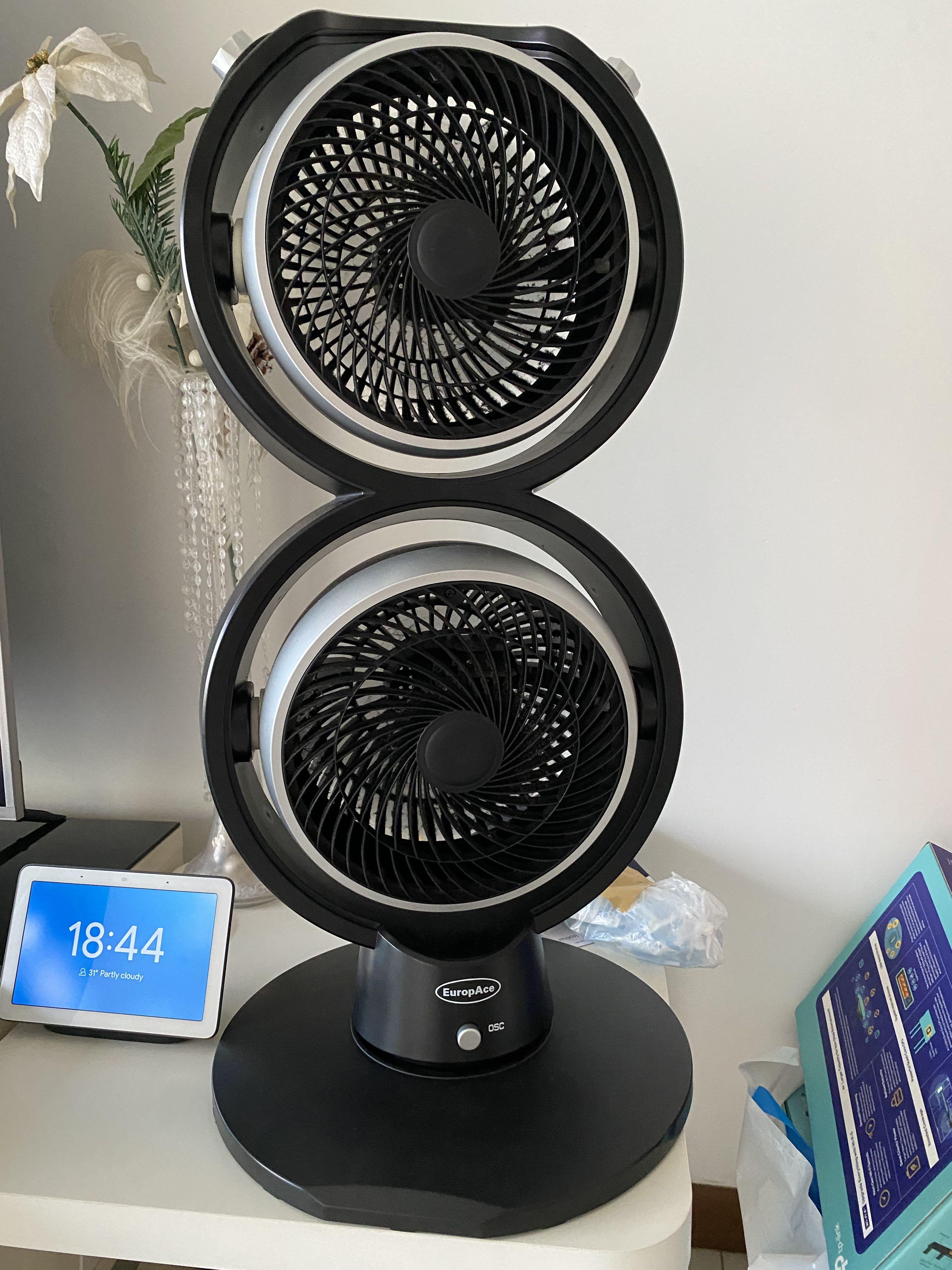 EQL 7L EuropAce 7inch Turbo Fan Dual Blower/ 9 Inch Blowers, Furniture ...