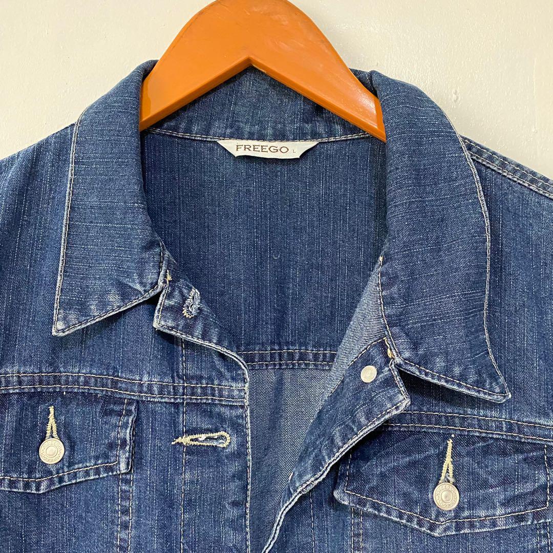 Freego Denim Jacket, Women's Fashion, Coats, Jackets and Outerwear on ...