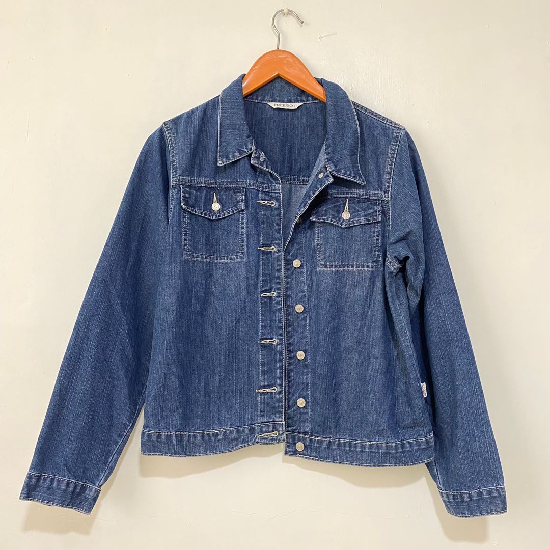 Freego Denim Jacket, Women's Fashion, Coats, Jackets and Outerwear on ...