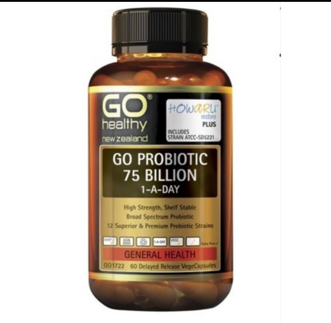 GO Healthy Probiotic 75 Million, Health & Nutrition, Health Supplements ...