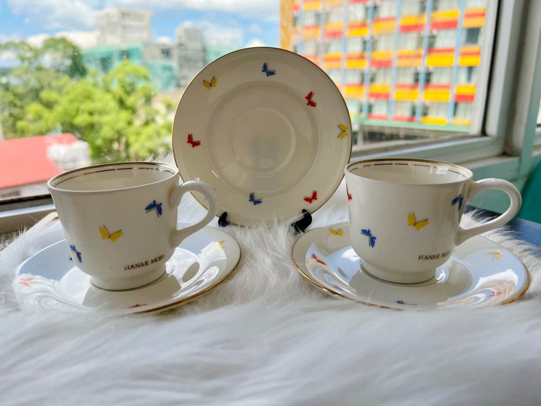 hanae mori tea cup and saucer, Furniture & Home Living, Kitchenware ...