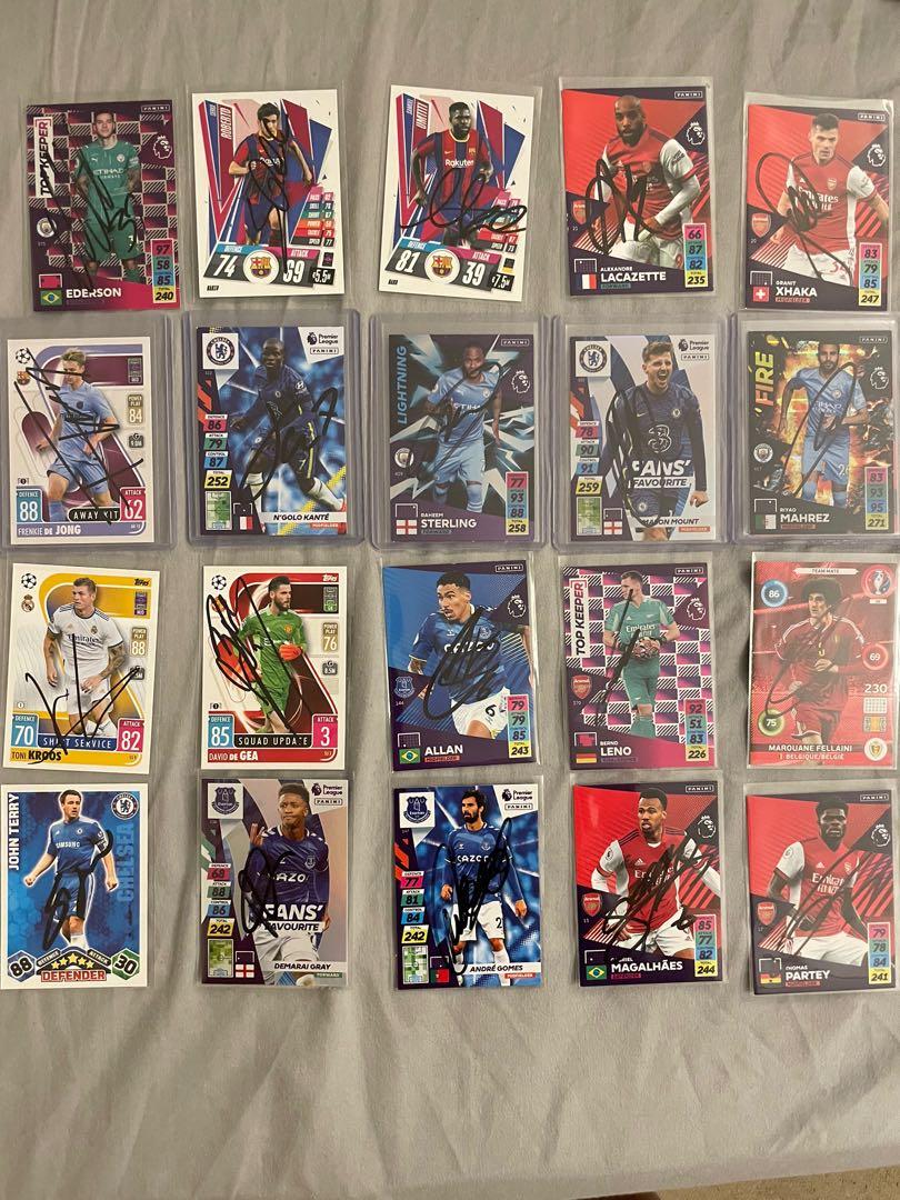 Hand signed football cards from your favourite players, Hobbies & Toys ...