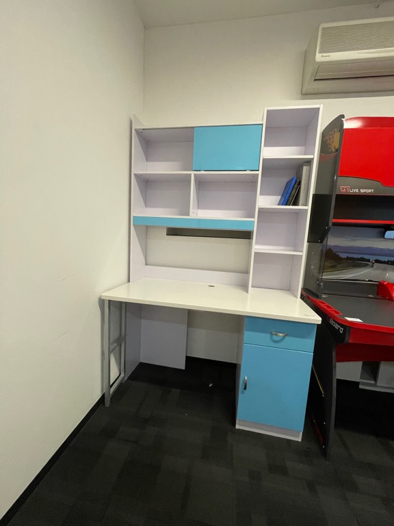 HB Rooms Light Blue Study Table (Display), Furniture & Home Living ...