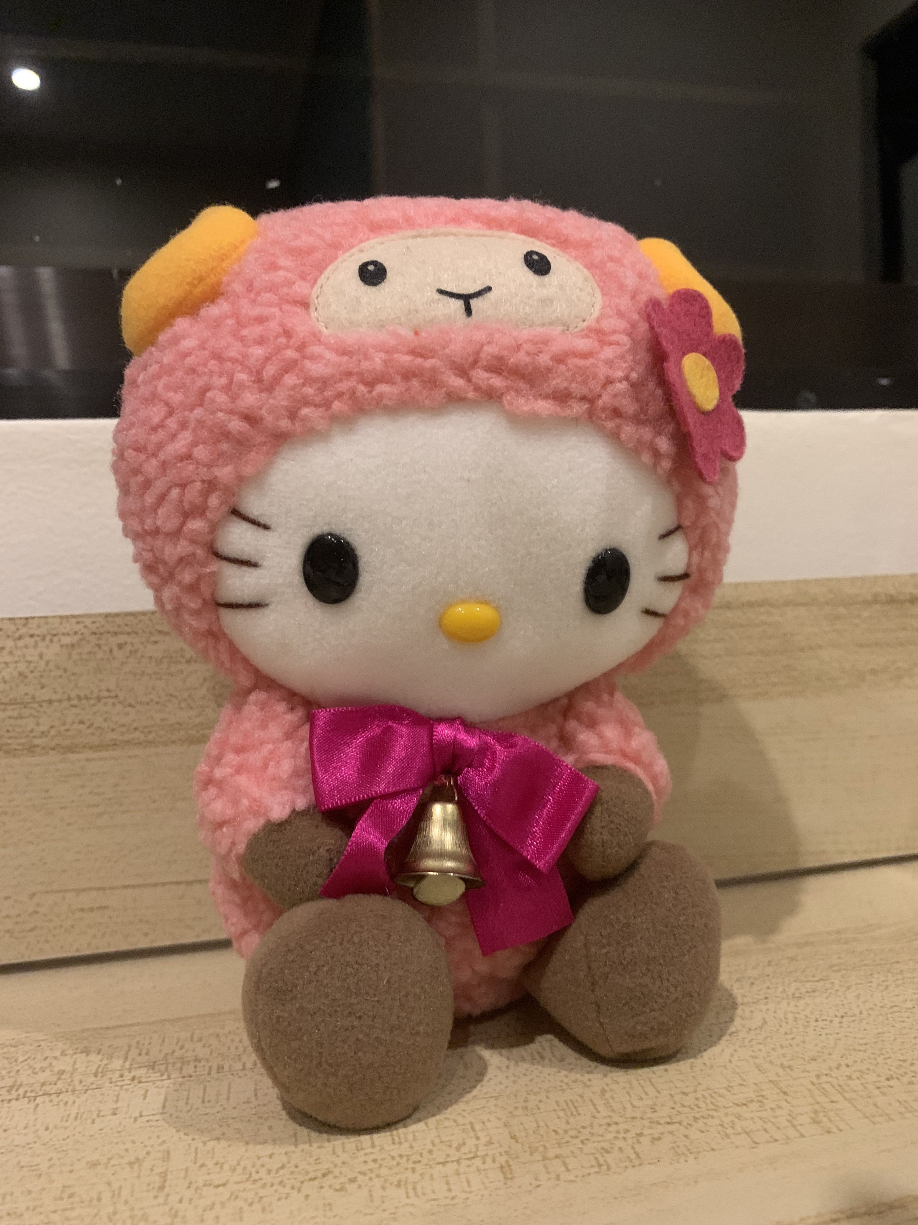 Hello Kitty Pink Sheep Suit with Bell Plush, Hobbies & Toys, Toys ...
