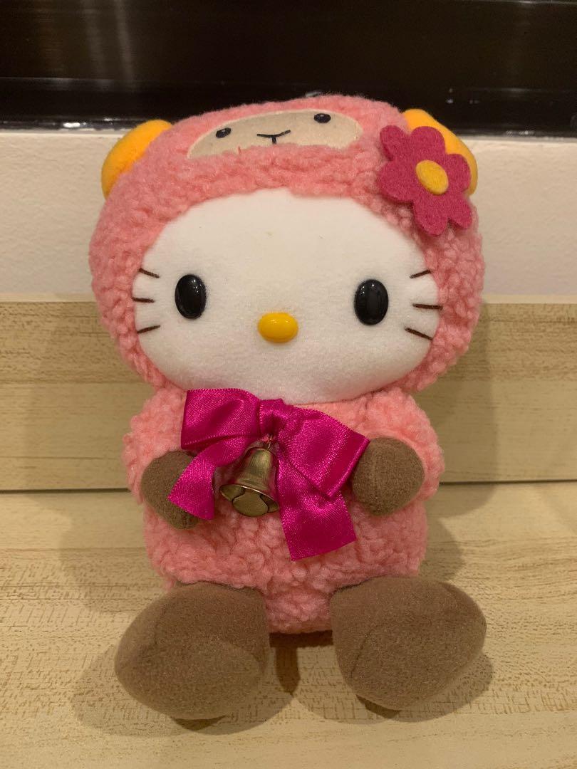 Hello Kitty Pink Sheep Suit with Bell Plush, Hobbies & Toys, Toys ...