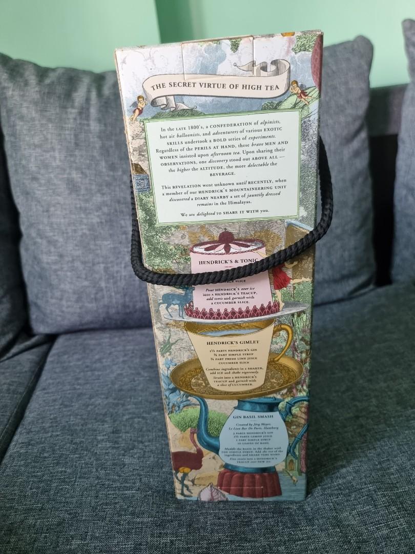 Hendricks Gin High Tea Set- 1Litre, Food & Drinks, Alcoholic Beverages ...