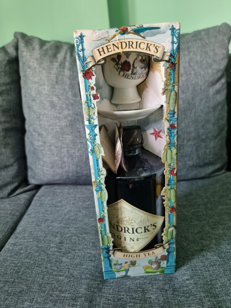 Hendricks Gin High Tea Set- 1Litre, Food & Drinks, Alcoholic Beverages ...