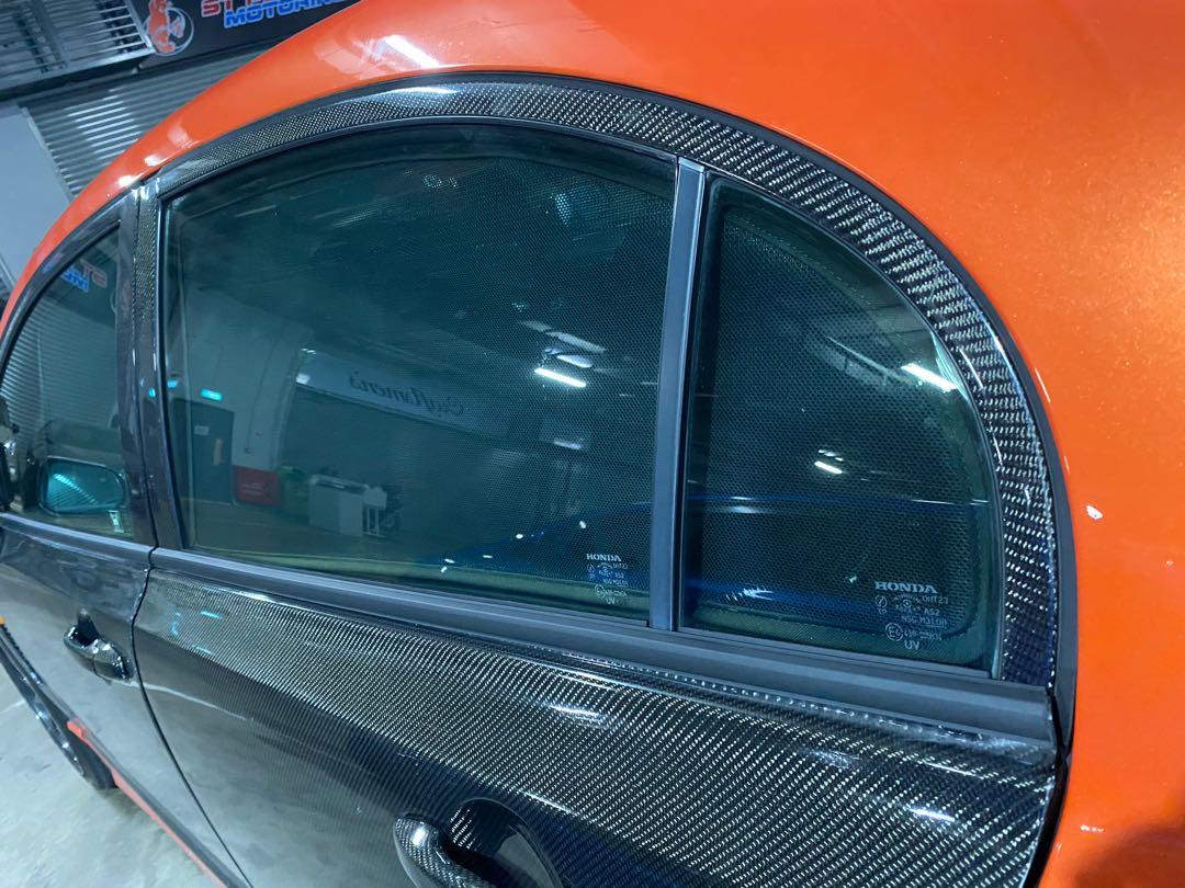 Honda Civic FD Carbon Fibre Door Overlay FD1 FD2 FD2R Type R FD3 FD4 ...