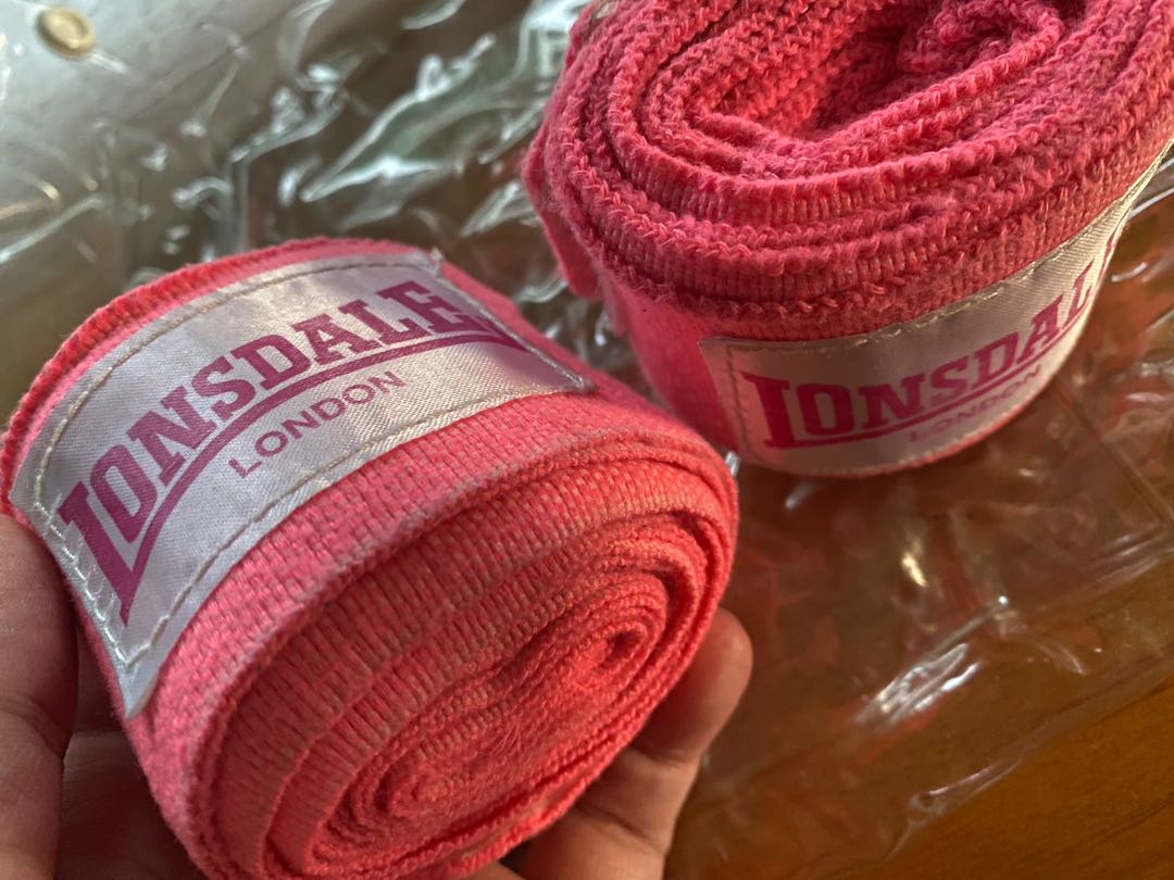 HOT PINK BOXING HAND WRAPS | LONSDALE, Sports Equipment, Other Sports ...