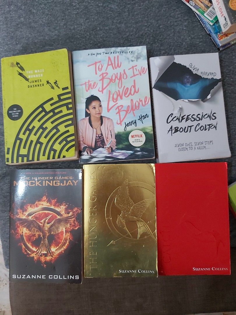 Hunger games trilogy, maze runner, to all the boys I love before ...