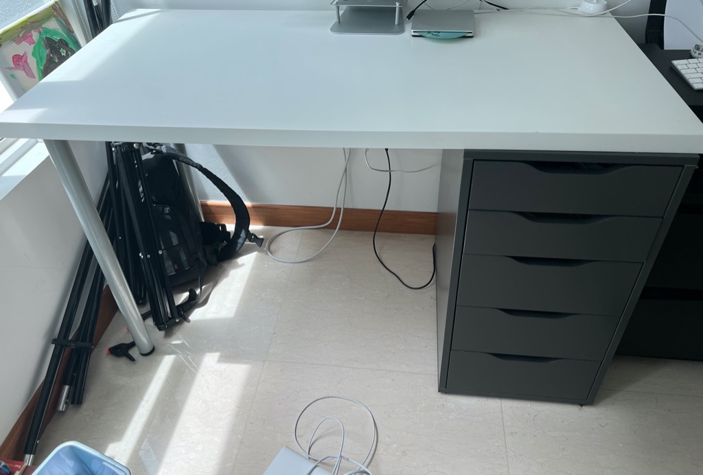 IKEA Computer Desk with Drawers, Computers & Tech, Desktops on Carousell