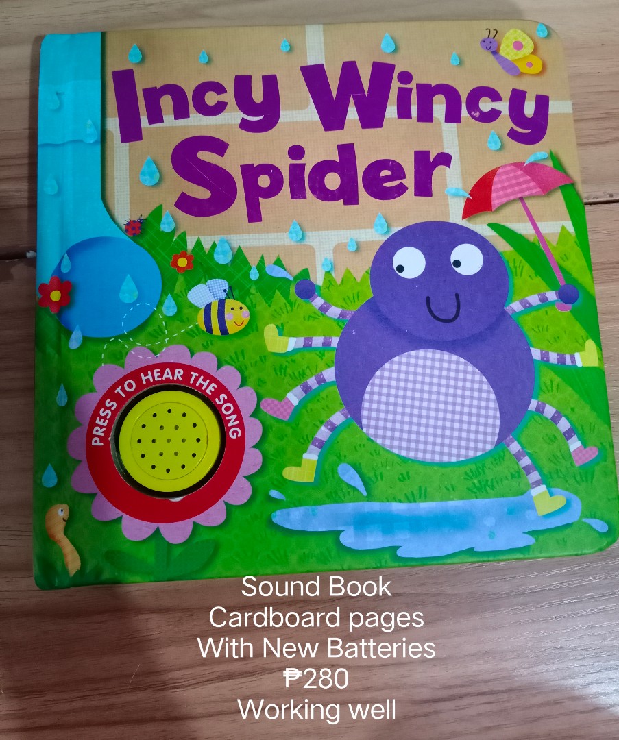 Incy Wincy Spider Sound Book, Hobbies & Toys, Books & Magazines ...