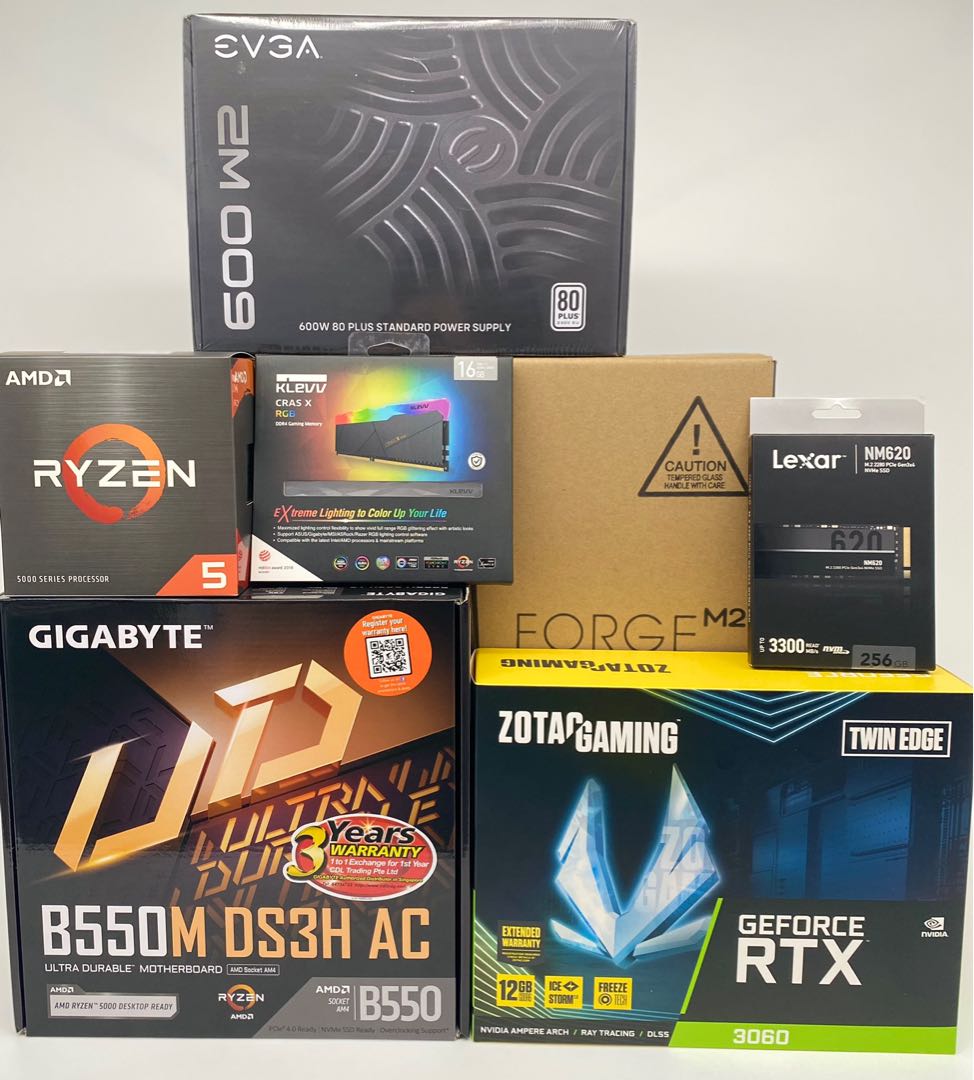 XMAS MADNESS 3060 + Ryzen 5 5600x custom pc gaming pc computer desktop ...