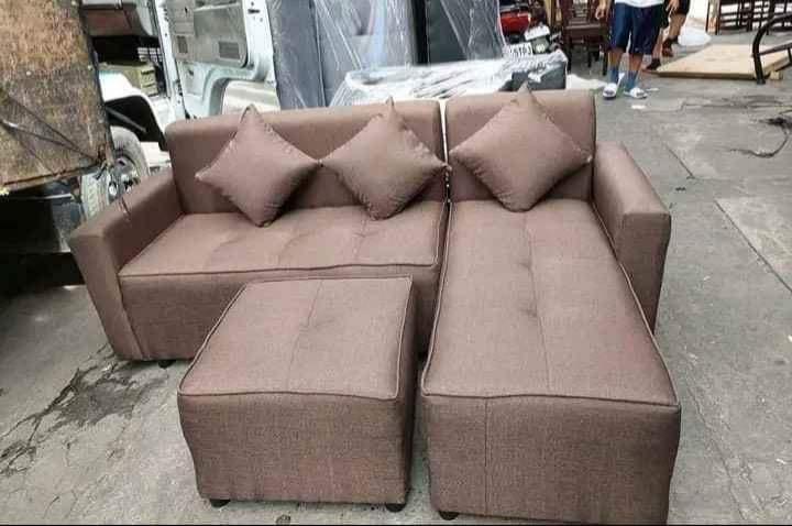 L Shape Sala Set, Furniture & Home Living, Furniture, Sofas on Carousell
