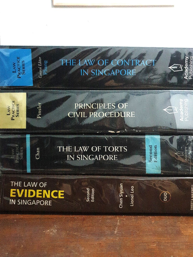 Law of contracts, principles of civil procedure, law of torts, law of ...