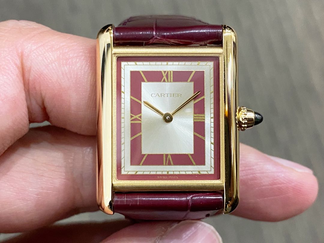 Like New Jul 21 Complete Cartier Tank Louis Large 18k Yellow Gold ...