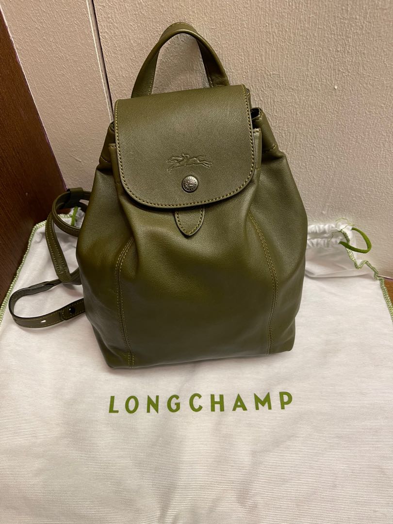 Longchamp leather backpack, Luxury, Bags & Wallets on Carousell