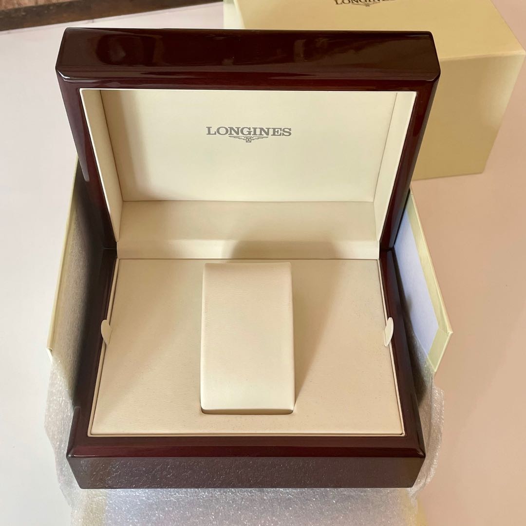 Longines wooden watch box, Luxury, Watches on Carousell