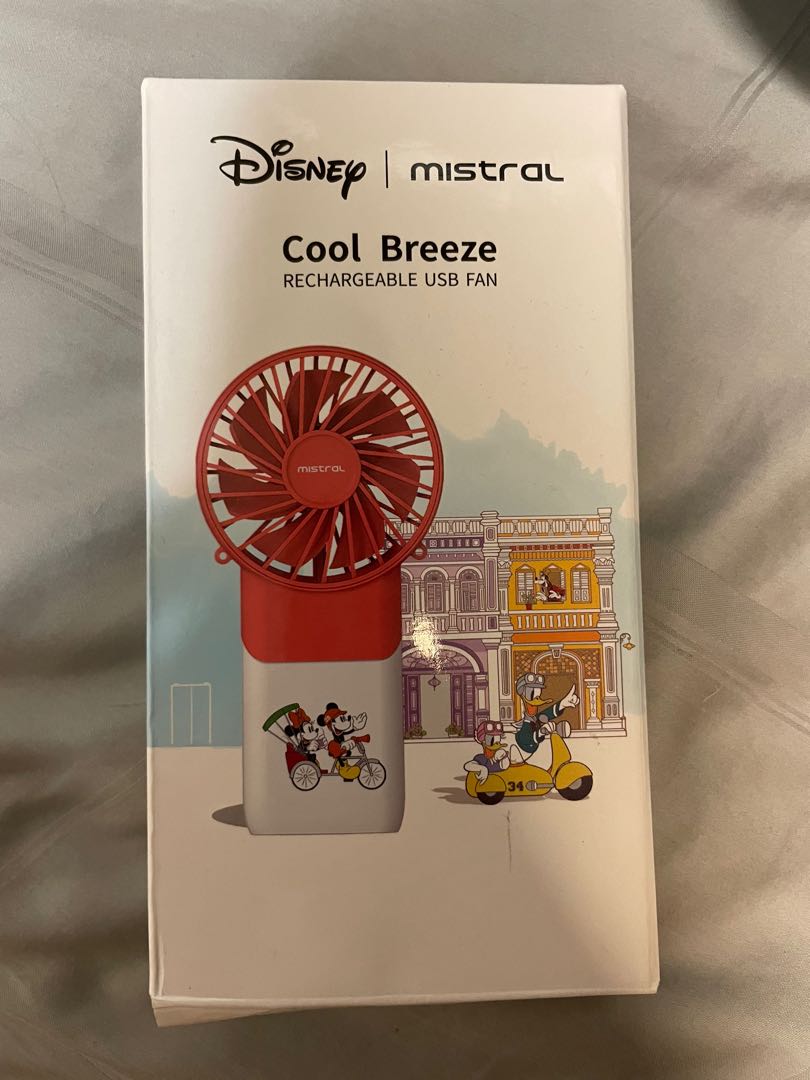 Mistral Portable Mickey Mouse fan, TV & Home Appliances, Other Home ...