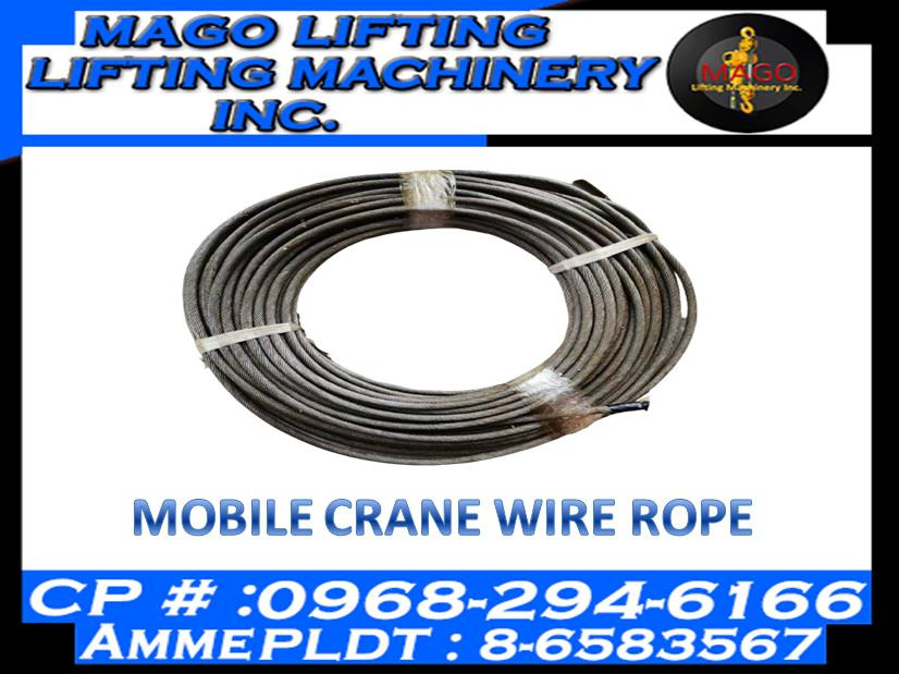 MOBILE CRANE WIRE ROPE FIBER CORE, Commercial & Industrial ...