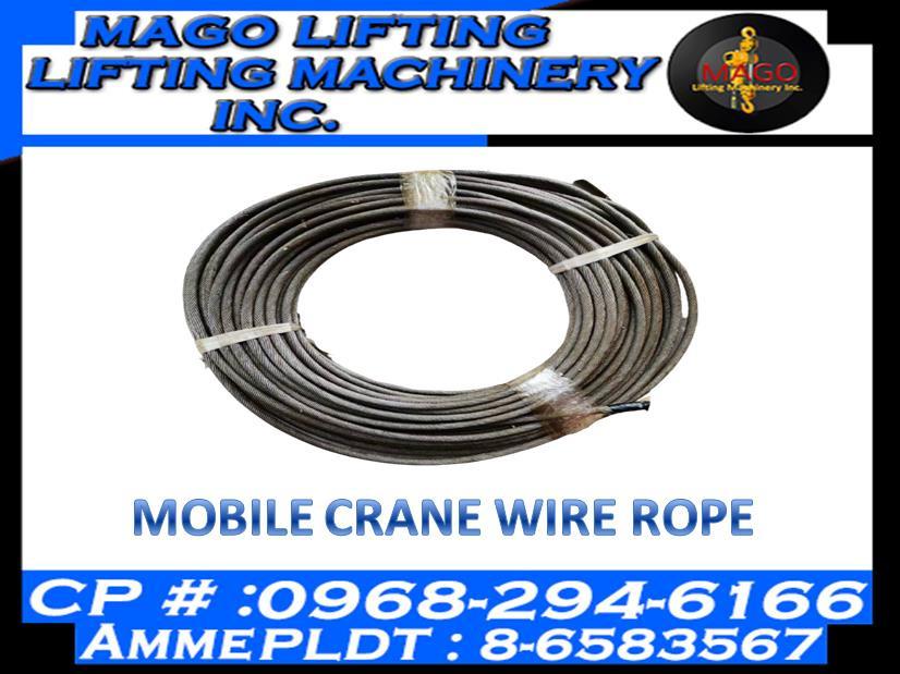 MOBILE CRANE WIRE ROPE FIBER CORE, Commercial & Industrial ...