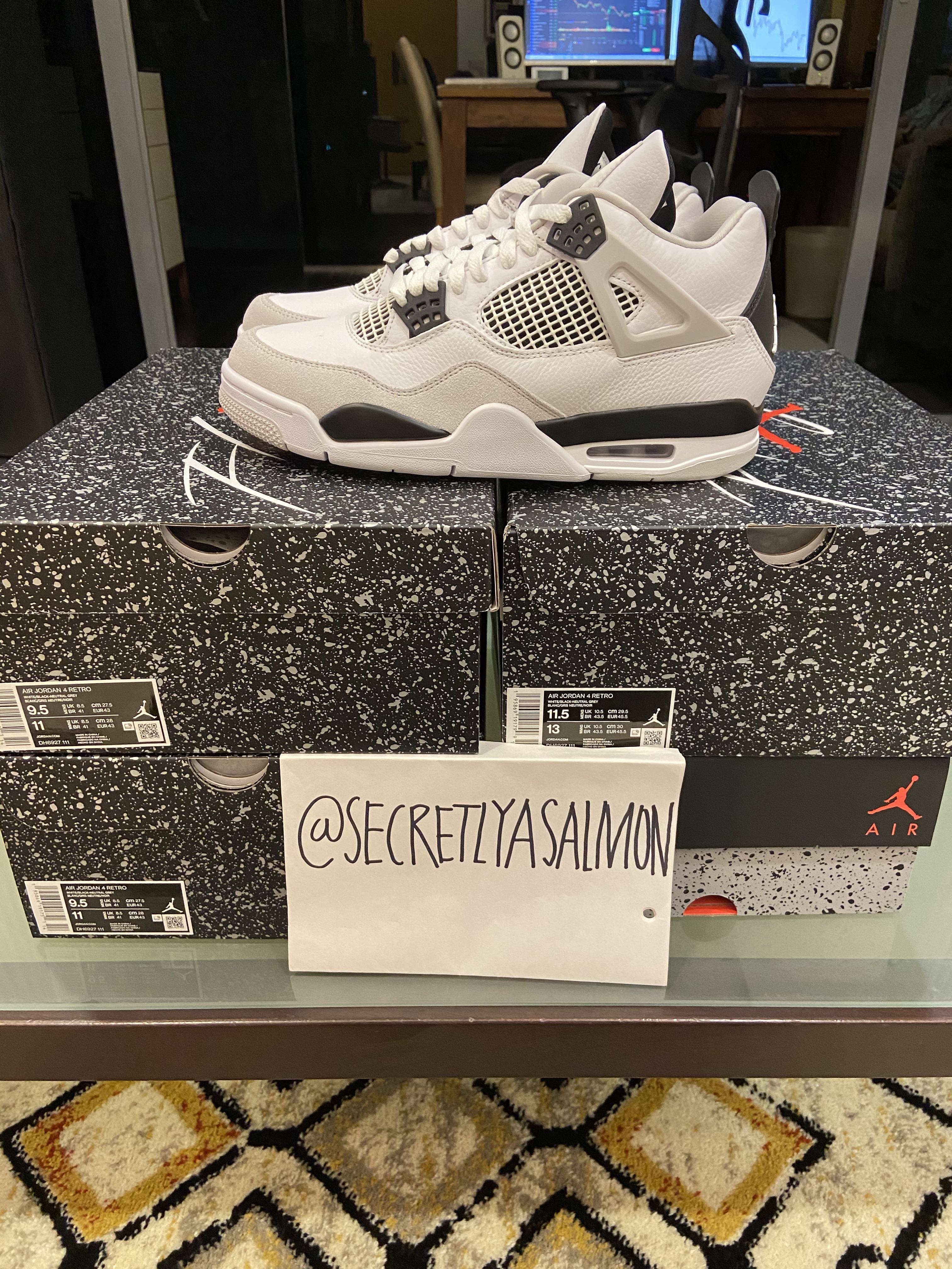 [Multiple sizes] Nike Air jordan 4 military black, Men's Fashion ...