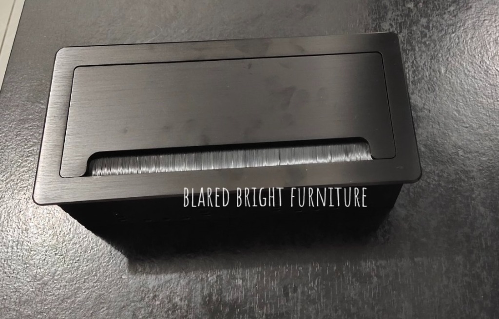 Office Furniture Partition - Cable Box - with outlet Office Essentials ...