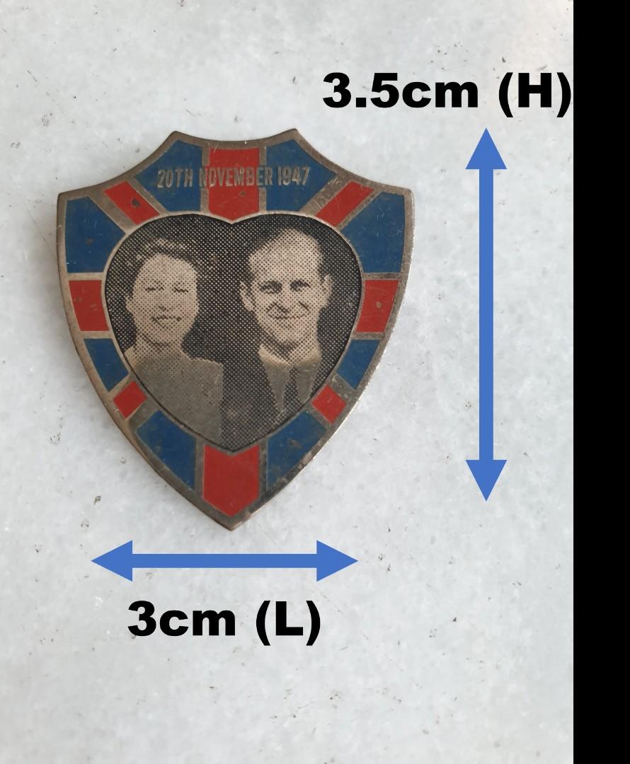 Old Pin Up Badge Queen Elizabeth & Prince Philip, Everything Else on ...