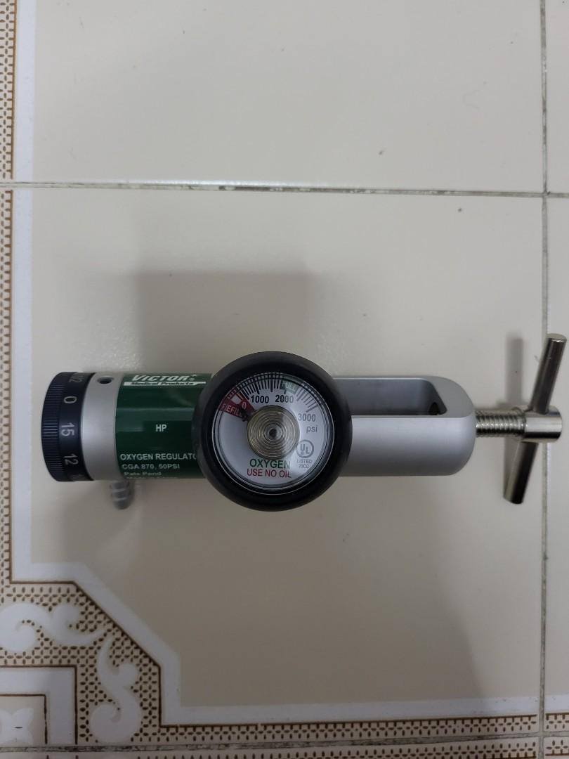 Oxygen therapy oxygen cylinder regulator, Health & Nutrition, Assistive ...