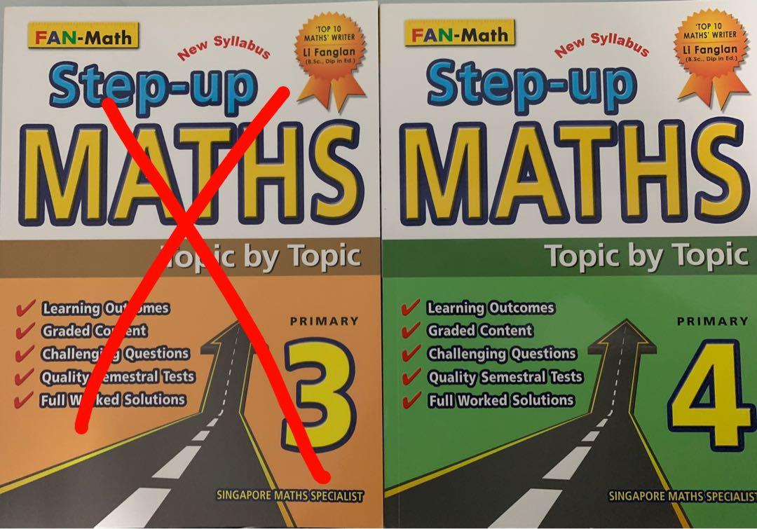 P3 / P4 Step Up Math (FAN-Math), Hobbies & Toys, Books & Magazines ...