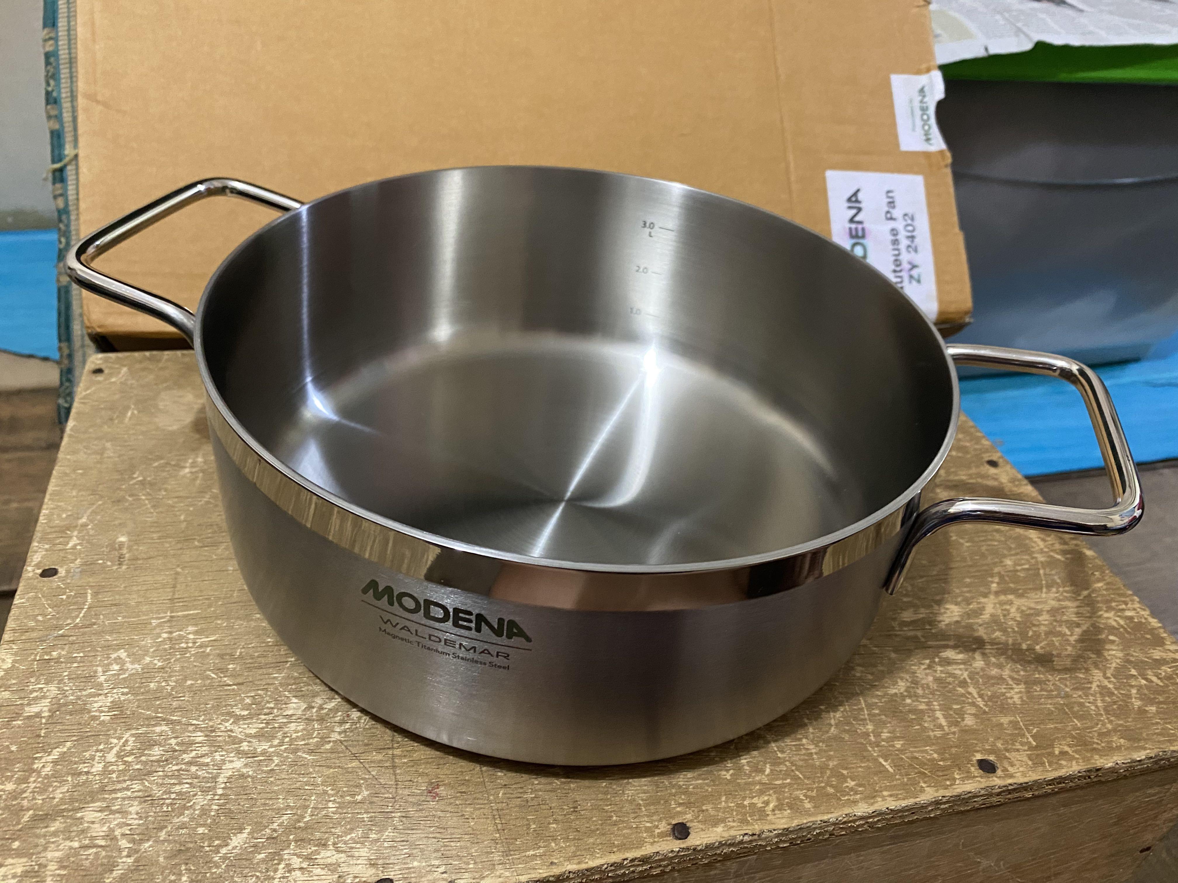 Panci Modena Sauteuse Pan #MauXiao, Kitchen & Appliances di Carousell