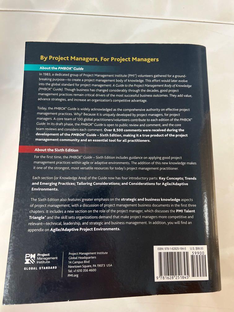 PMBOK Guide for CAPM and PMP certification, Hobbies & Toys, Books ...