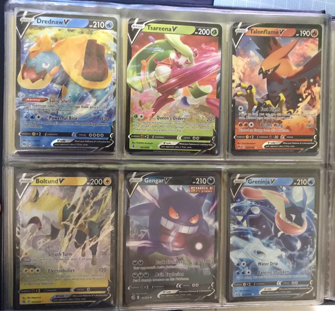 Pokemon TCG V Ultra Rare NFA FA Full Art Shiny Brilliant Stars Fusion ...