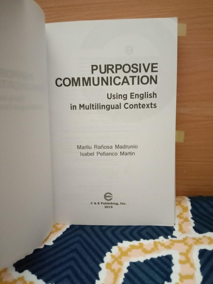 Purposive Communication Using English in Multilingual Contexts, Hobbies & Toys, Books ...