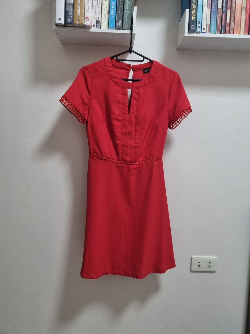 Red smart casual dress, Women's Fashion, Dresses & Sets, Dresses on ...