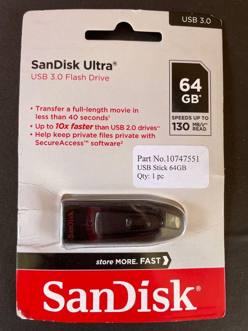 SANDISK Ultra USB 3.0 FLASH DRIVE, Computers & Tech, Parts ...
