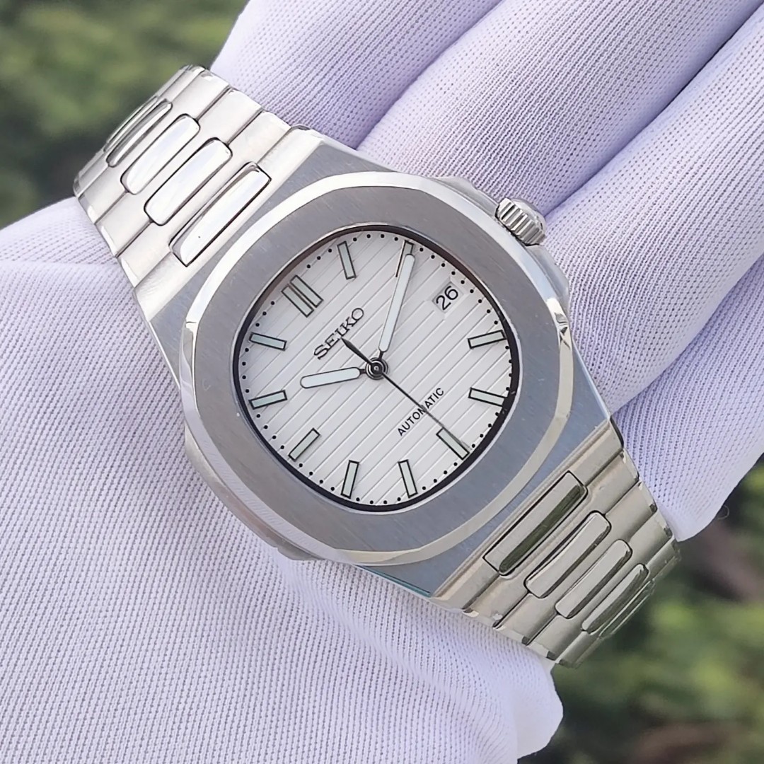 Seiko Nautilus White Mod, Men's Fashion, Watches & Accessories, Watches ...