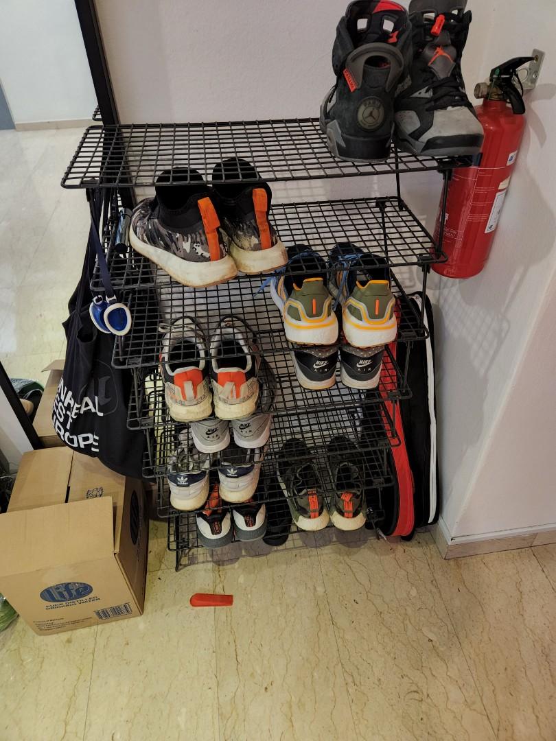 Shoe Rack, foldable black from IKEA x7, Furniture & Home Living ...