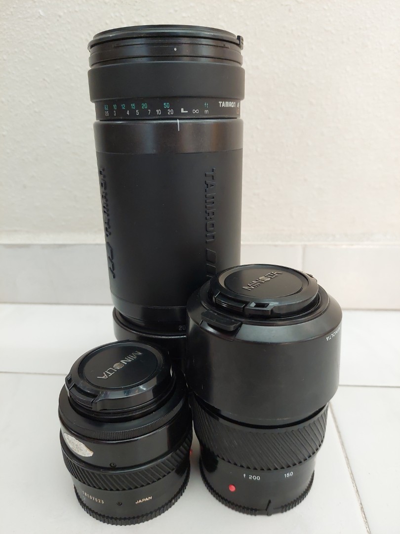 Sony a mount lens bundle, Photography, Lens & Kits on Carousell