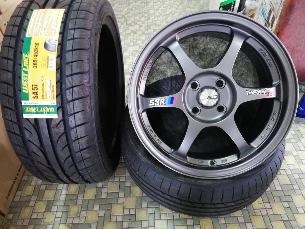 sport rim baru thailand SSR TYPE-C 16 inch siap tayar baru, Auto ...
