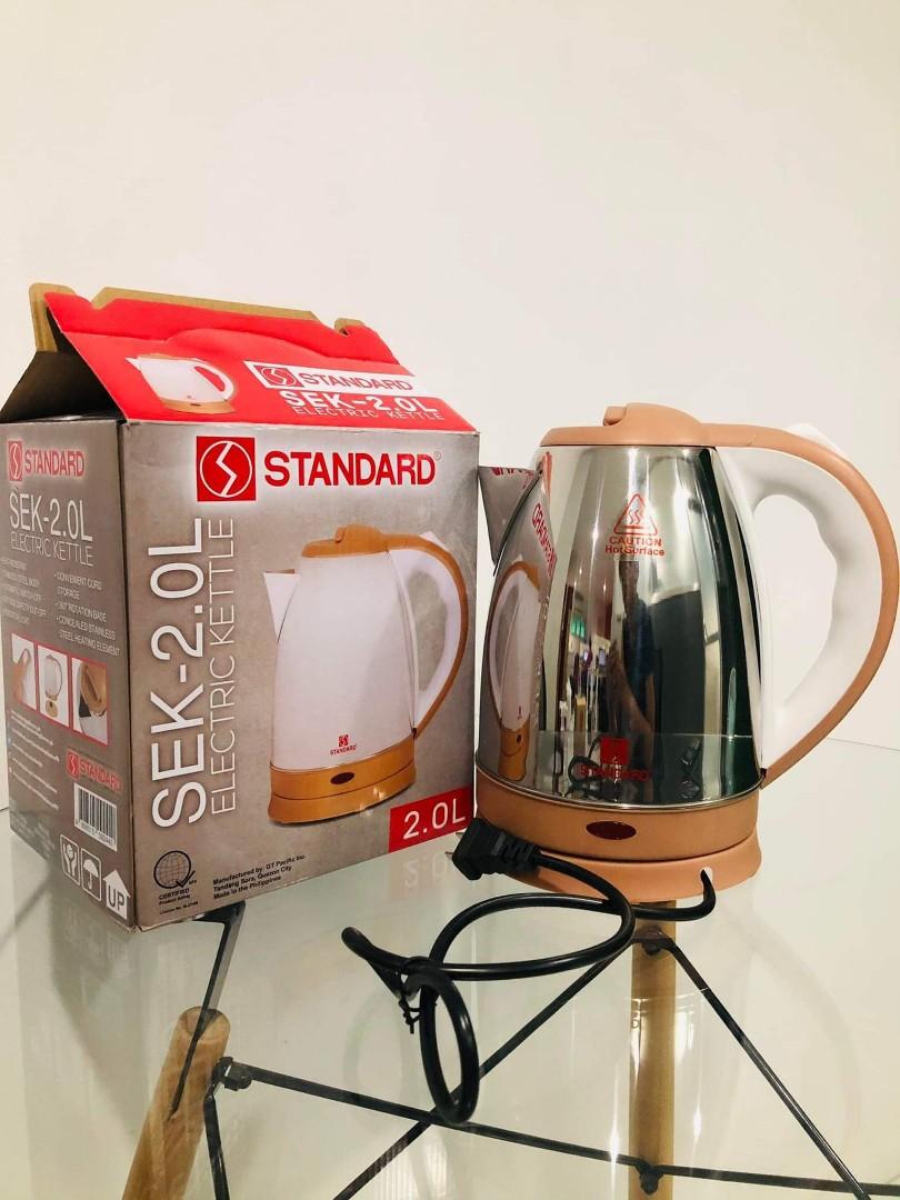 Standard 2.0L Electric Water Kettle Stainless SEK2.0L, TV & Home ...