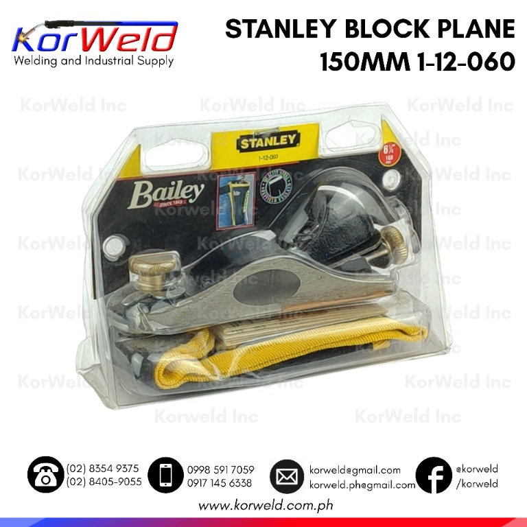 STANLEY BLOCK PLANE 150MM 1-12-060, Commercial & Industrial ...